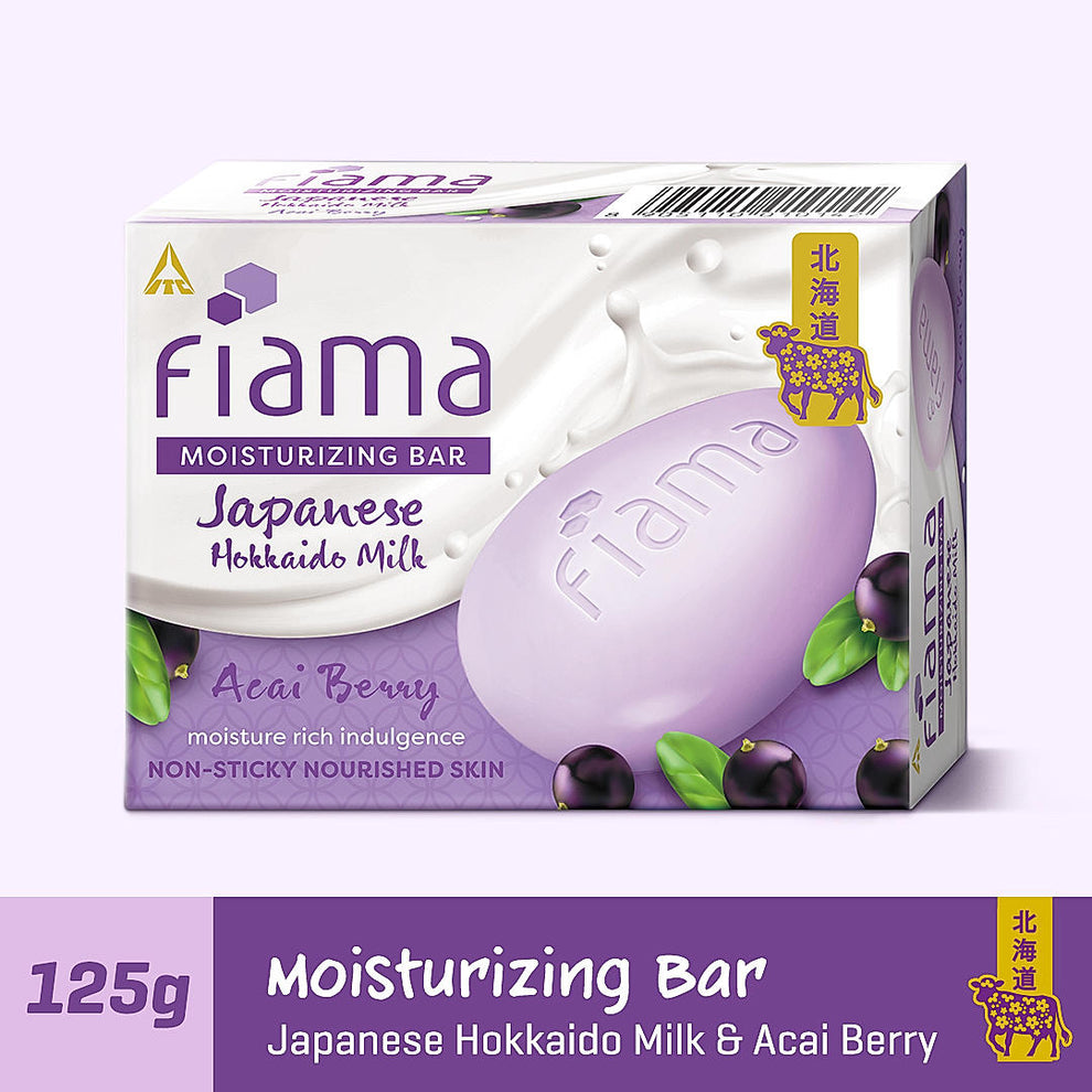 Fiama Japanese Hokkaido Milk Bar Acai Berry 125g – FIAMAITC